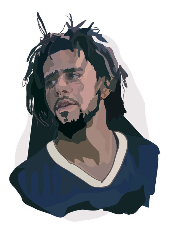 J Cole Illustration J Cole 4 Your Eyez Only Art J Cole Poster