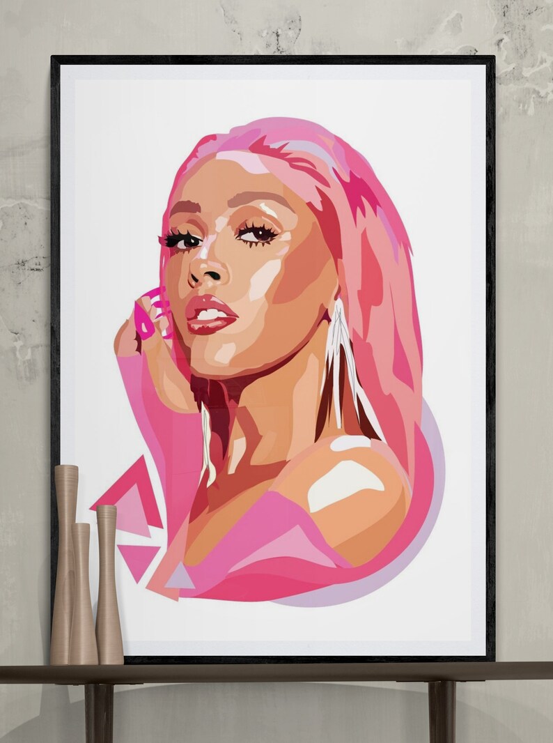 Doja Cat Art Print Portrait Print Celebrity Print - Etsy