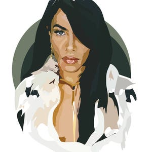 Aaliyah - Art Print - Music Print - Rnb - Etsy