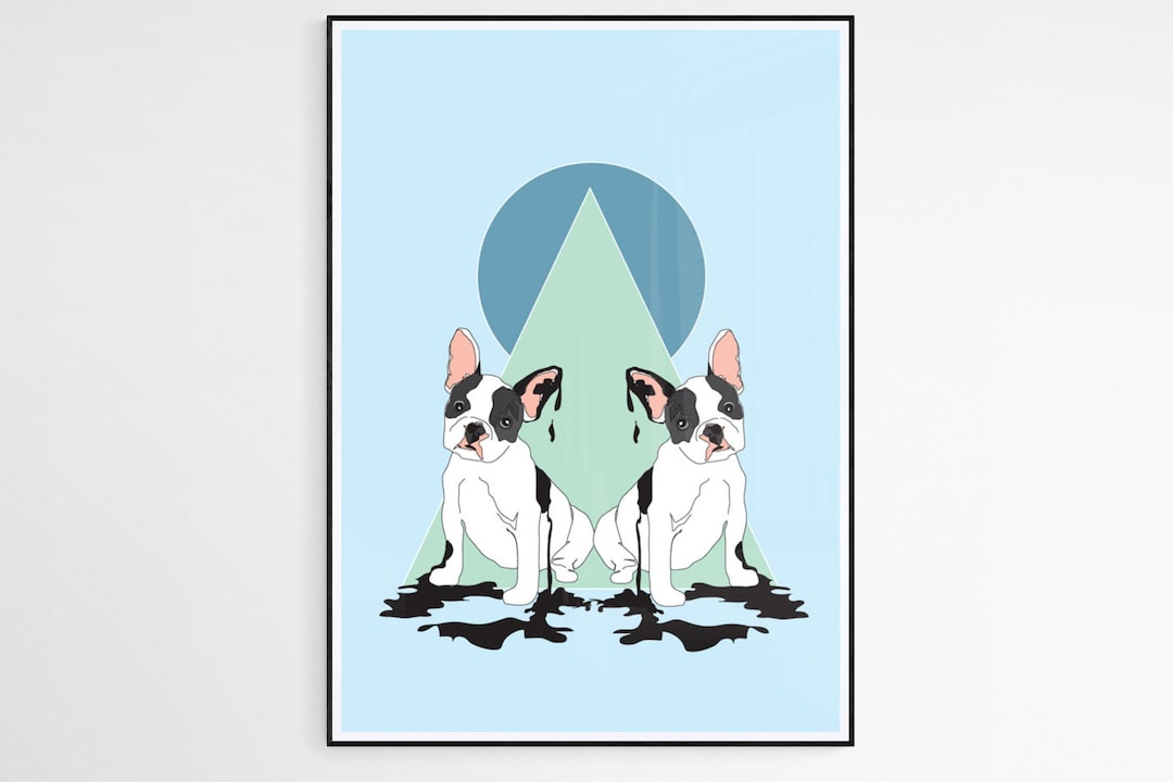 Blue Dogs Art Print - Etsy