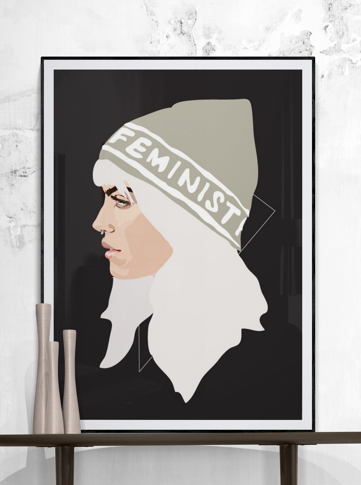 Feminist silver Art Print - Etsy