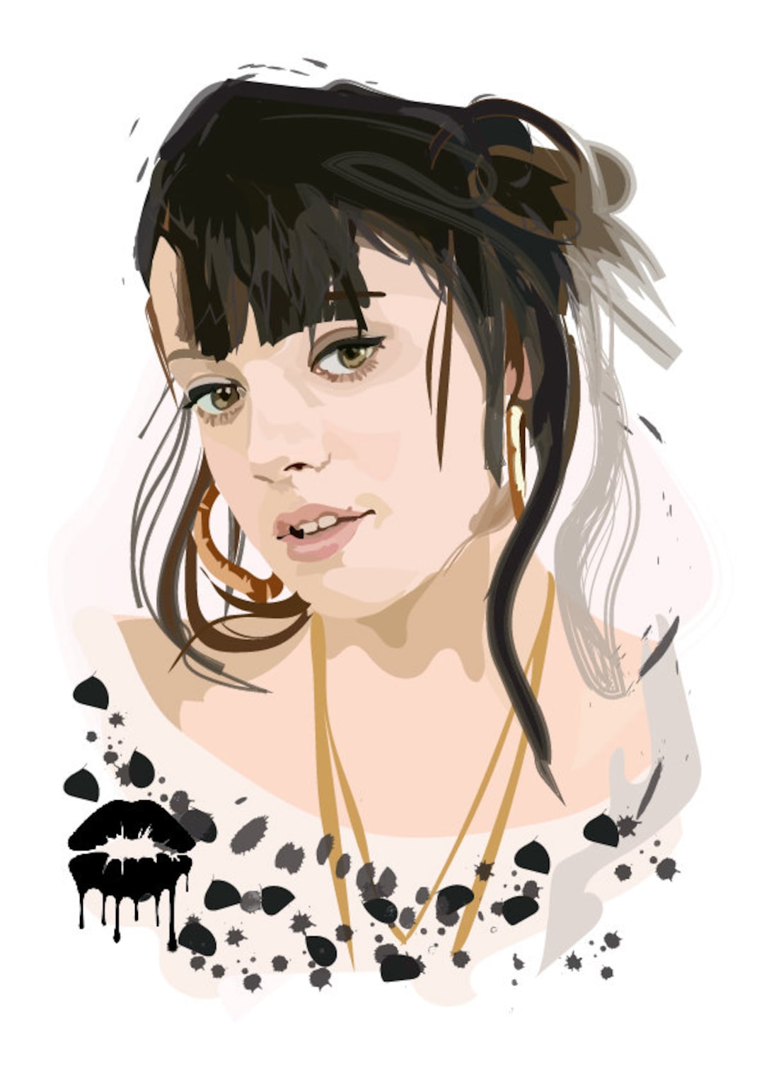 Lily Allen - Art Print - Etsy