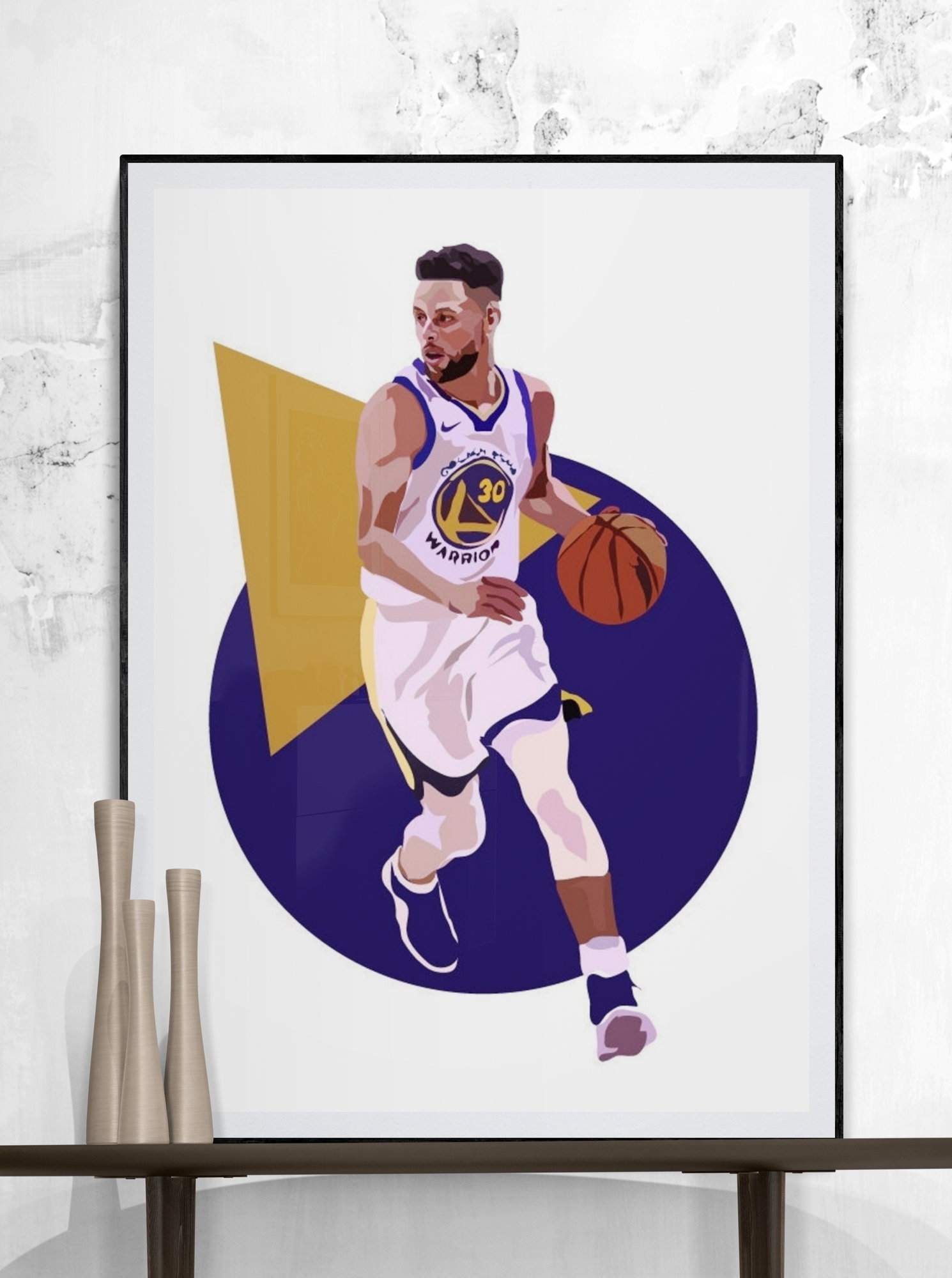Stephen Curry Art Print Basketball Golden State Warriors - Etsy