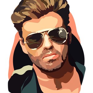 George Michael - Art Print - - Etsy