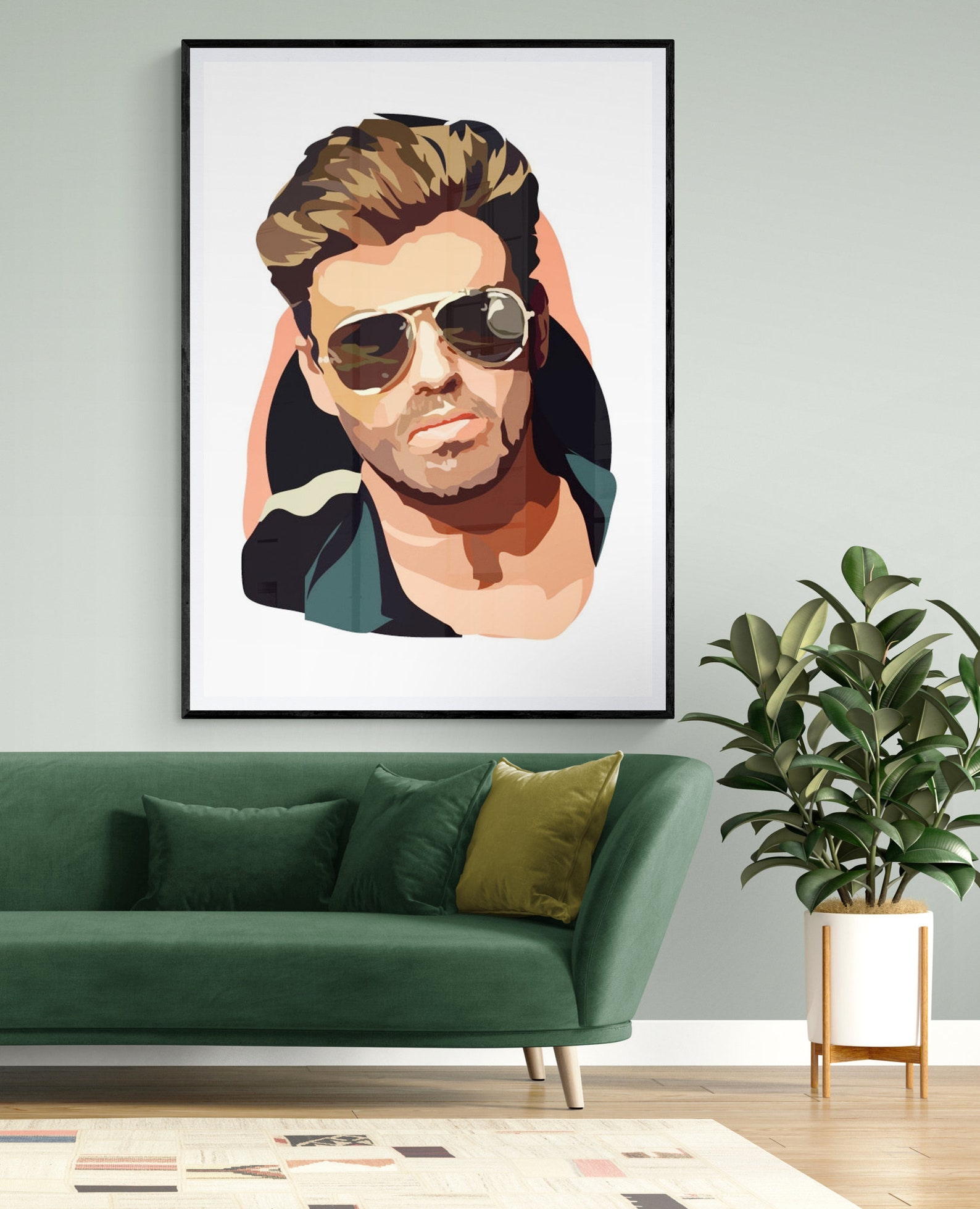 George Michael Art Print - Etsy