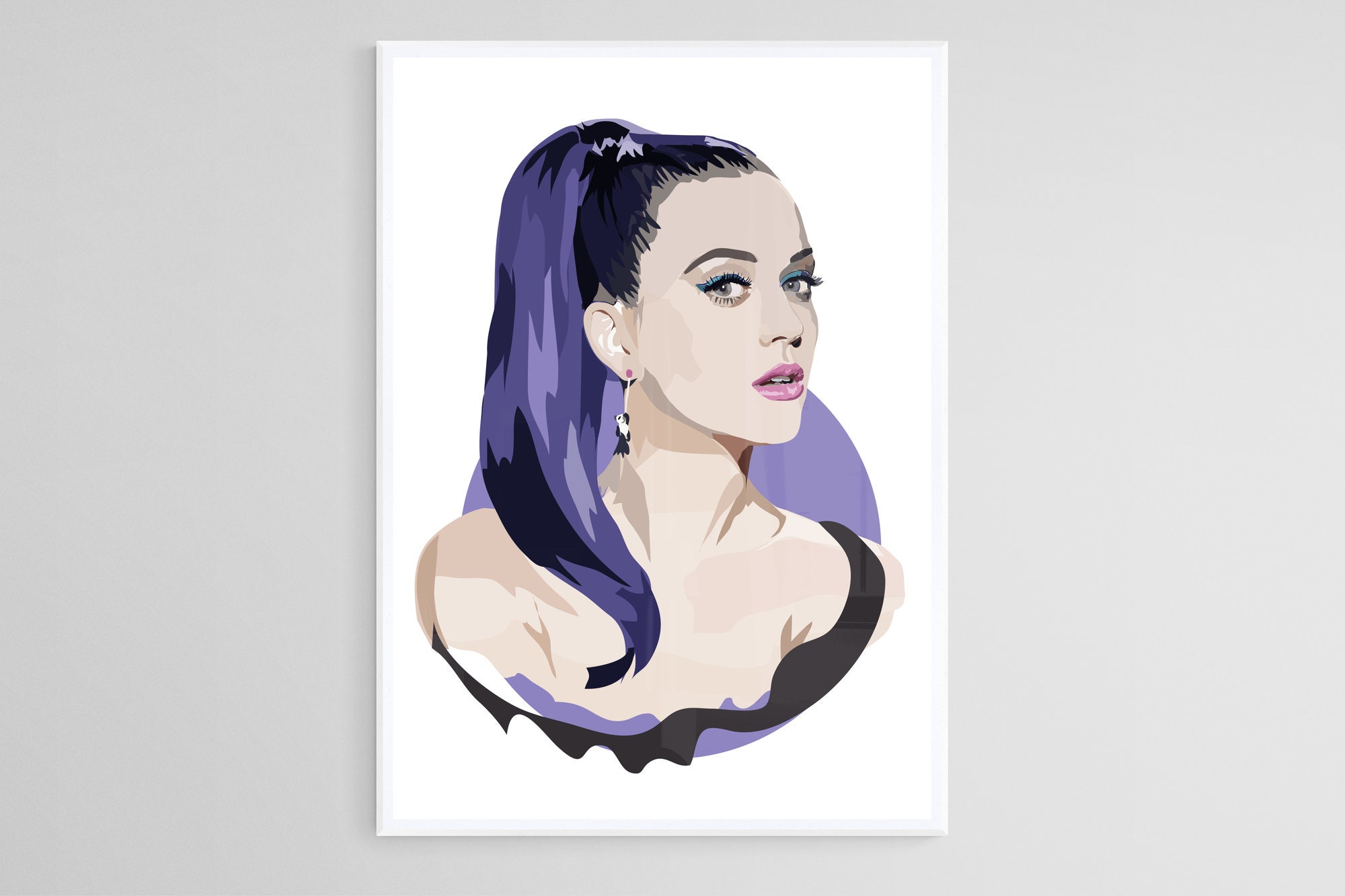 Katy Perry Art Print Portrait Print Celebrity Print - Etsy