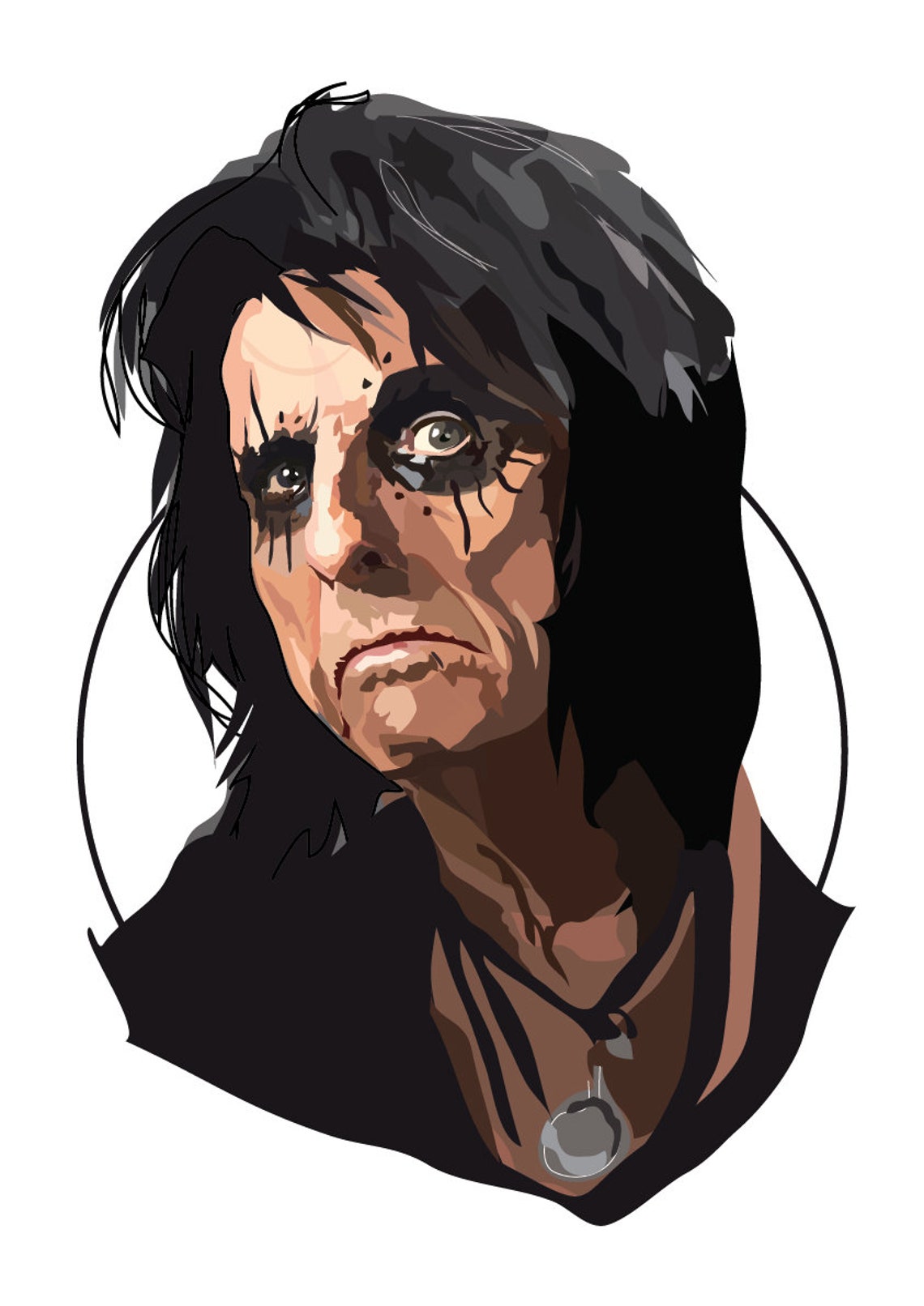 Alice Cooper Art Print Music Print Portrait Rock - Etsy