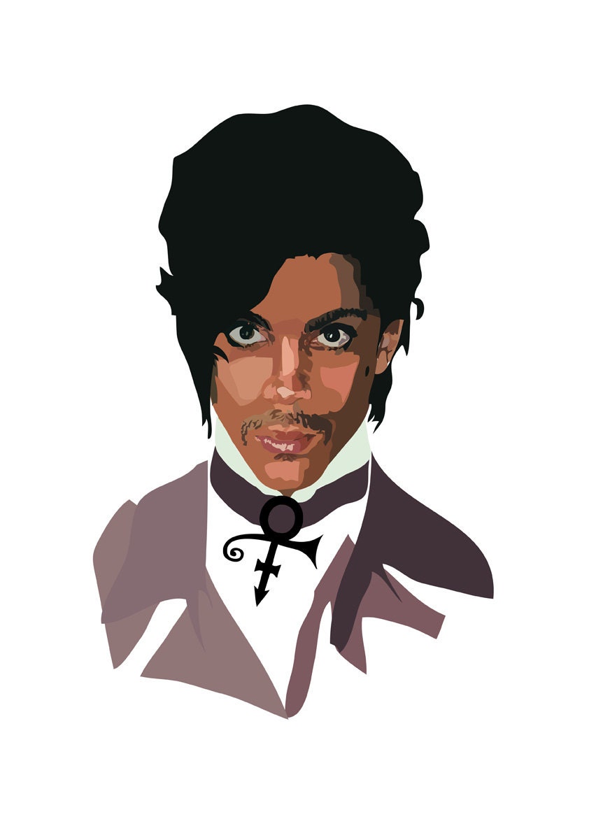 Prince Art Print With Symbol - Etsy