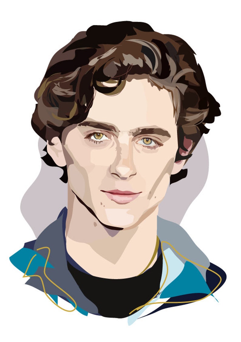 Timothée Chalamet Art Print Actor - Etsy