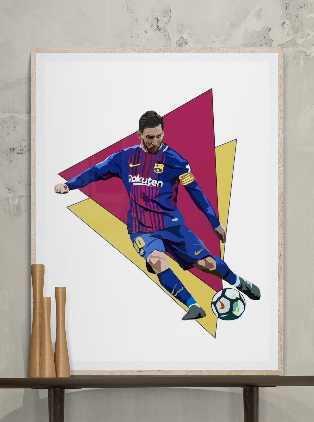 Leo Messi Art Print Football Barcelona - Etsy