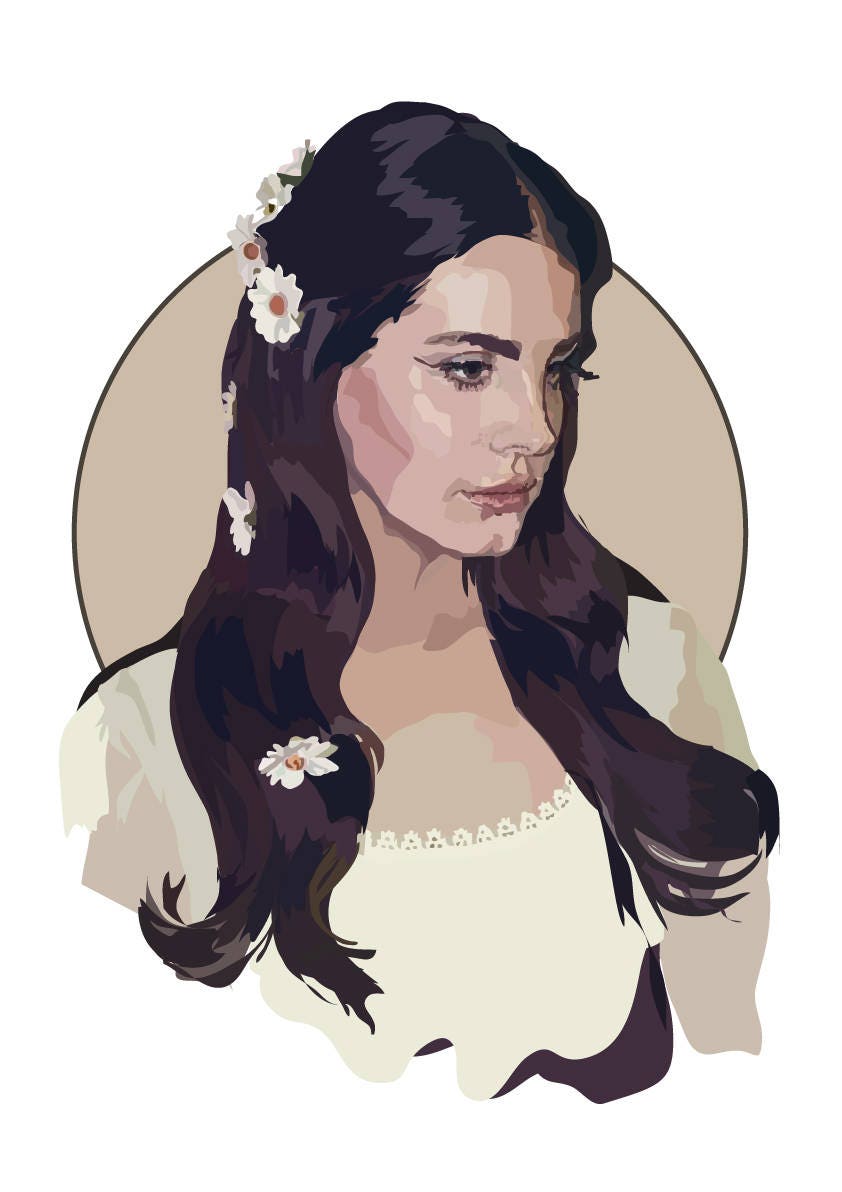 Lana Del Rey Lust for Life Art Print - Etsy