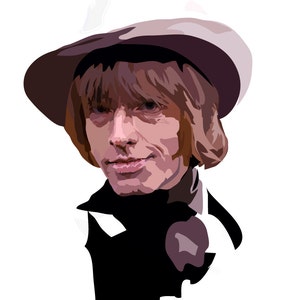 Brian Jones - Art Print - Music Print - Rolling Stones - Etsy