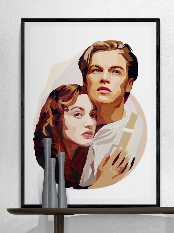 Kate Winslet And Leonardo Dicaprio Titanic Drawing