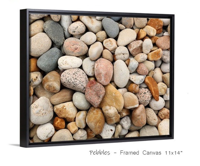 Pebbles Art Print, Pebble Beach Photography, Paper or Canvas Picture ...