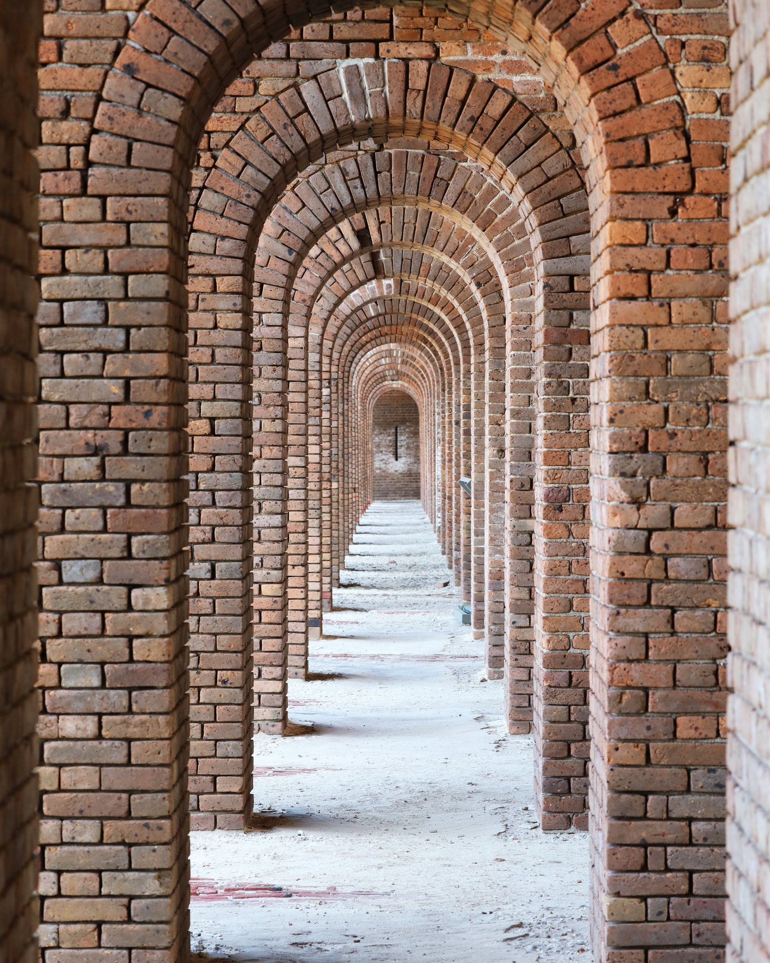 VERTICAL Red Brick Arches Print, Fort Jefferson, Old Fort Decor ...