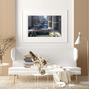 Chicago River Wall Art, Chicago Photo, Bridges and Boat, City ...