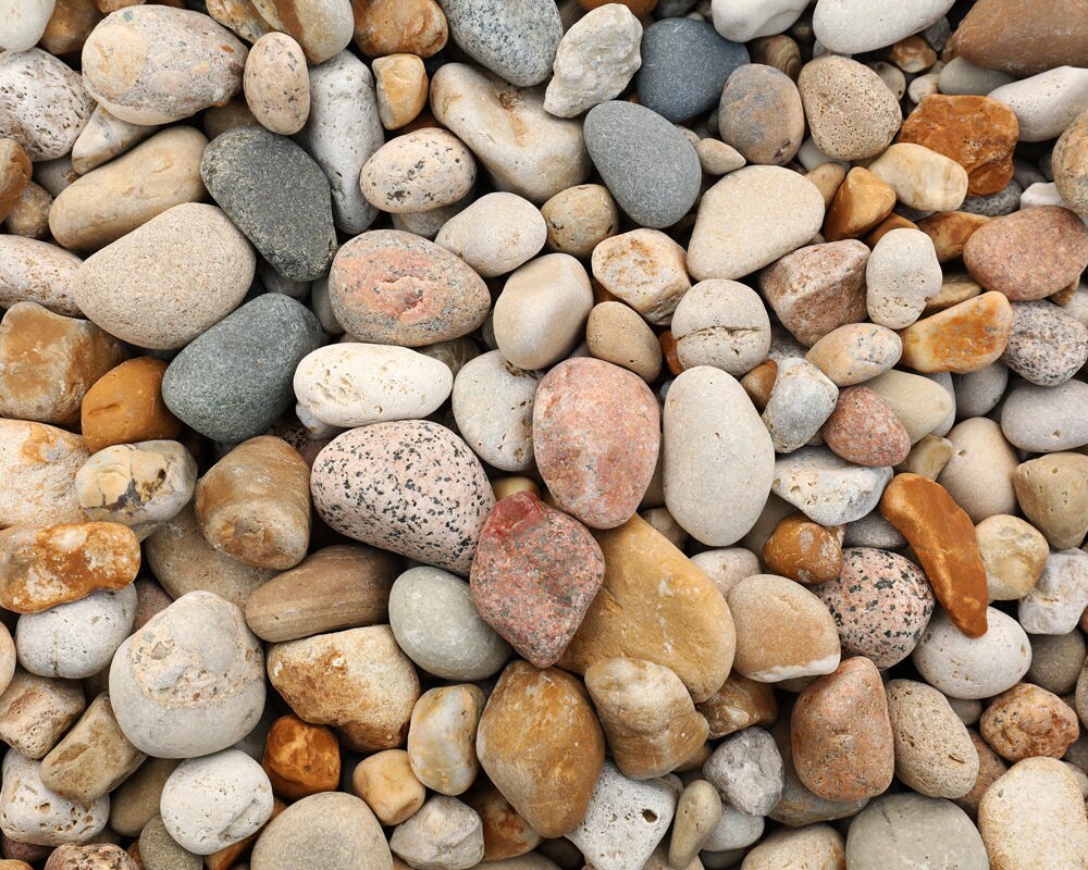 Pebbles art print, pebble beach photography, paper or canvas picture ...