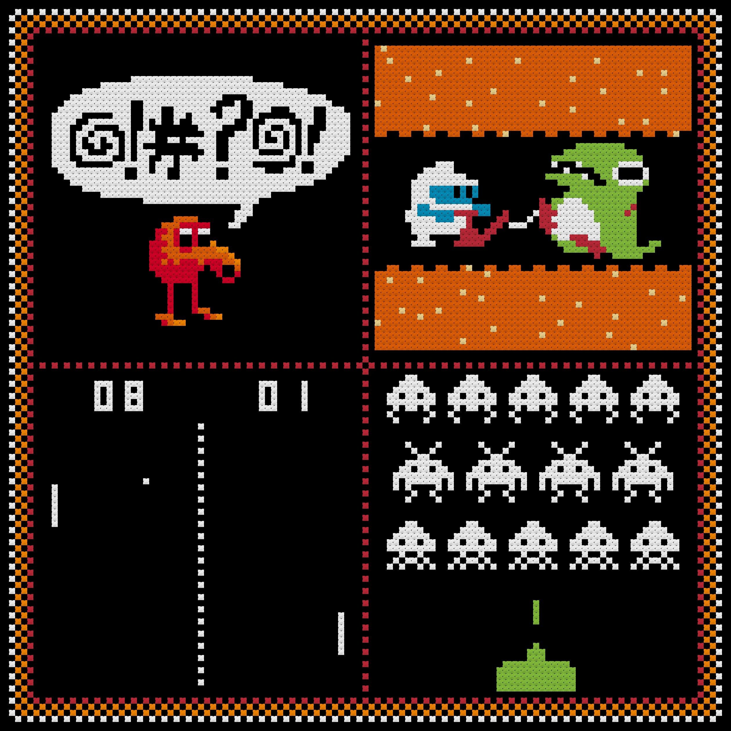 Arcade Block 2 - Video Game Cross Stitch Pattern - Instant Download - Etsy