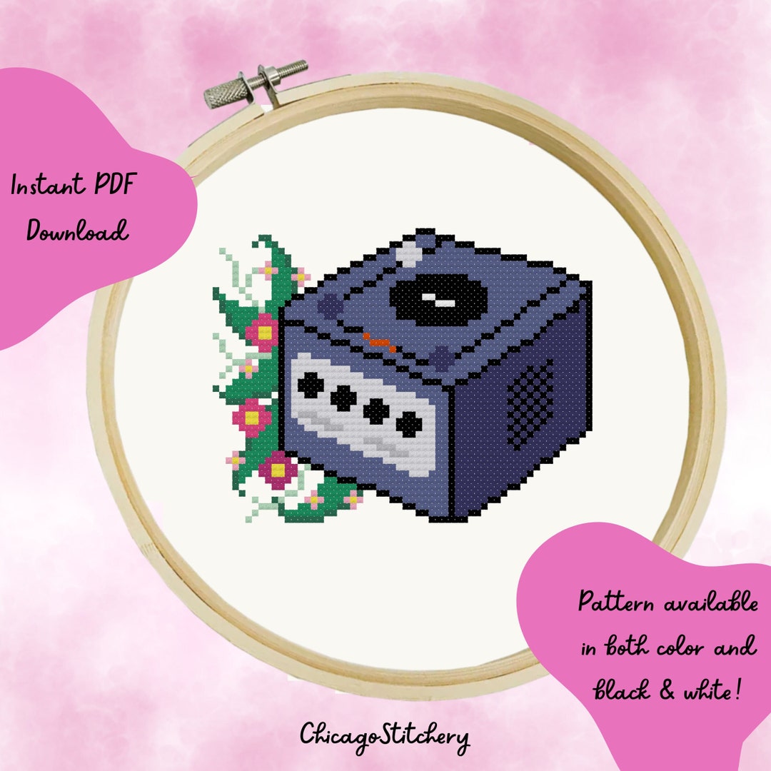 Floral Nostalgia - Gamecube Cross Stitch Pattern - Instant Download - Etsy