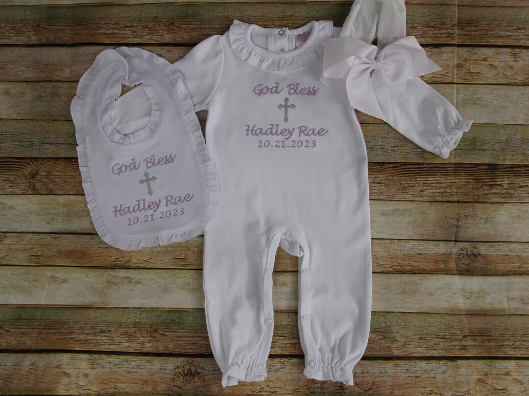 Girl Christening Outfit, Girl Baptism Outfit,baby Dedication, Baby Girl ...