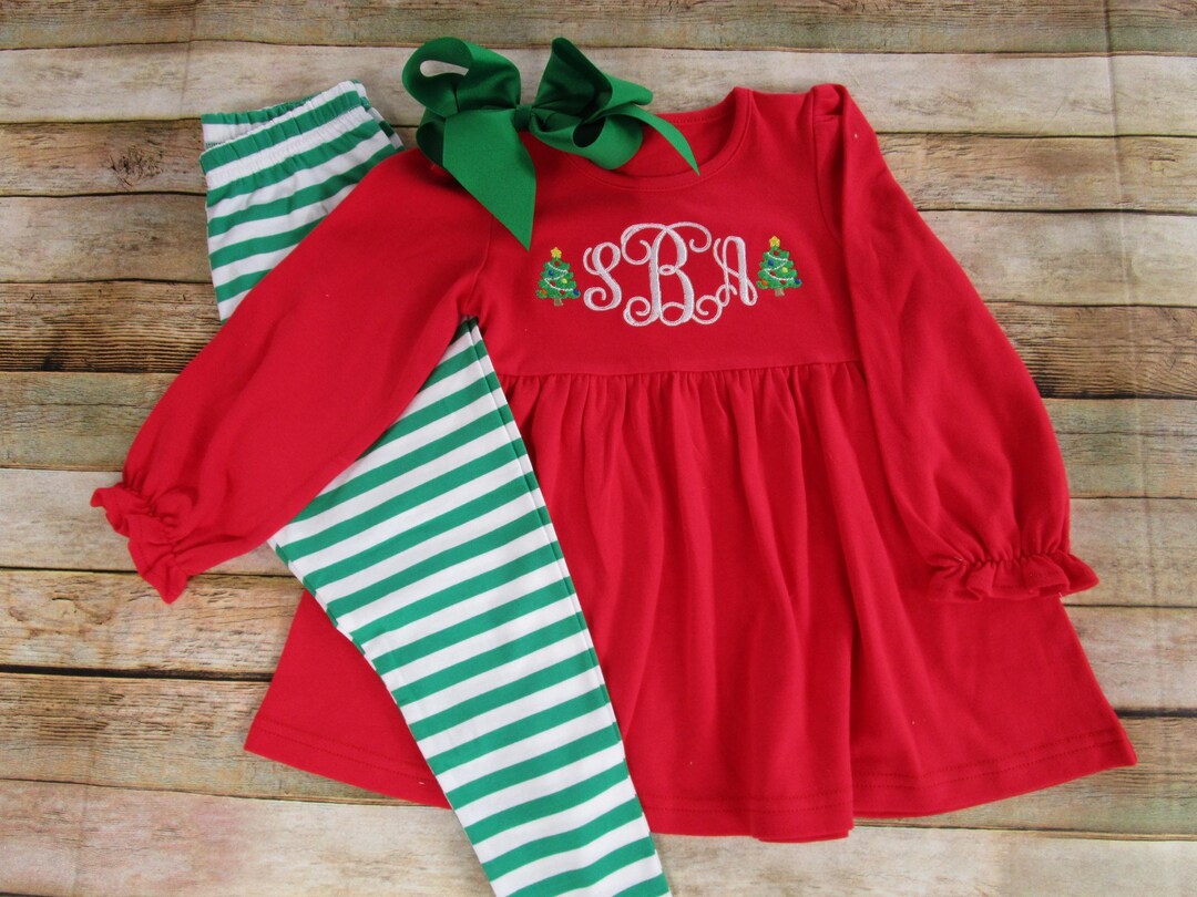 Girl Christmas Outfit-matching Sibling Christmas Outfits-girl Christmas ...