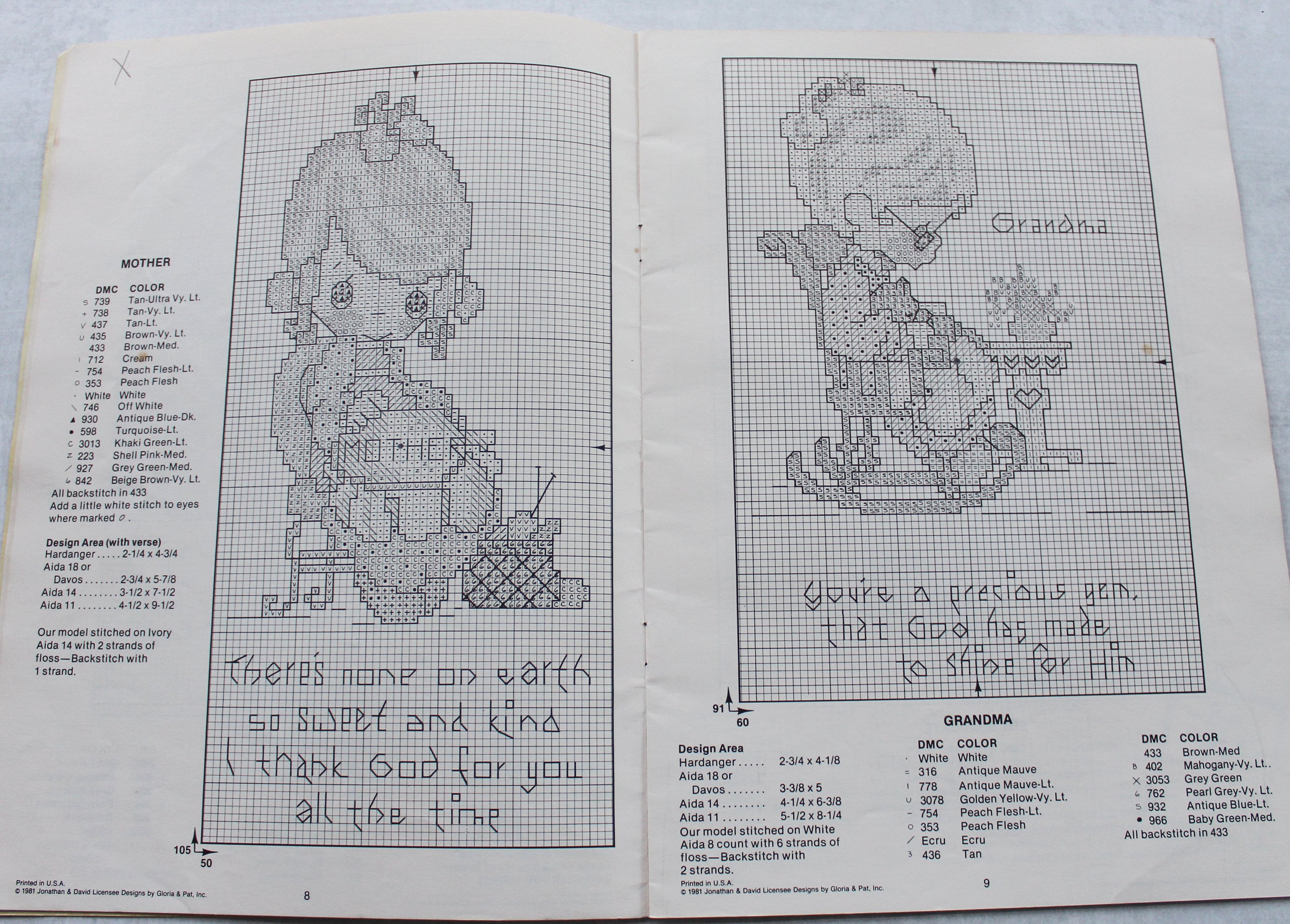Counted Cross Stitch Pattern Book - Precious Moments - Sew in Love ...