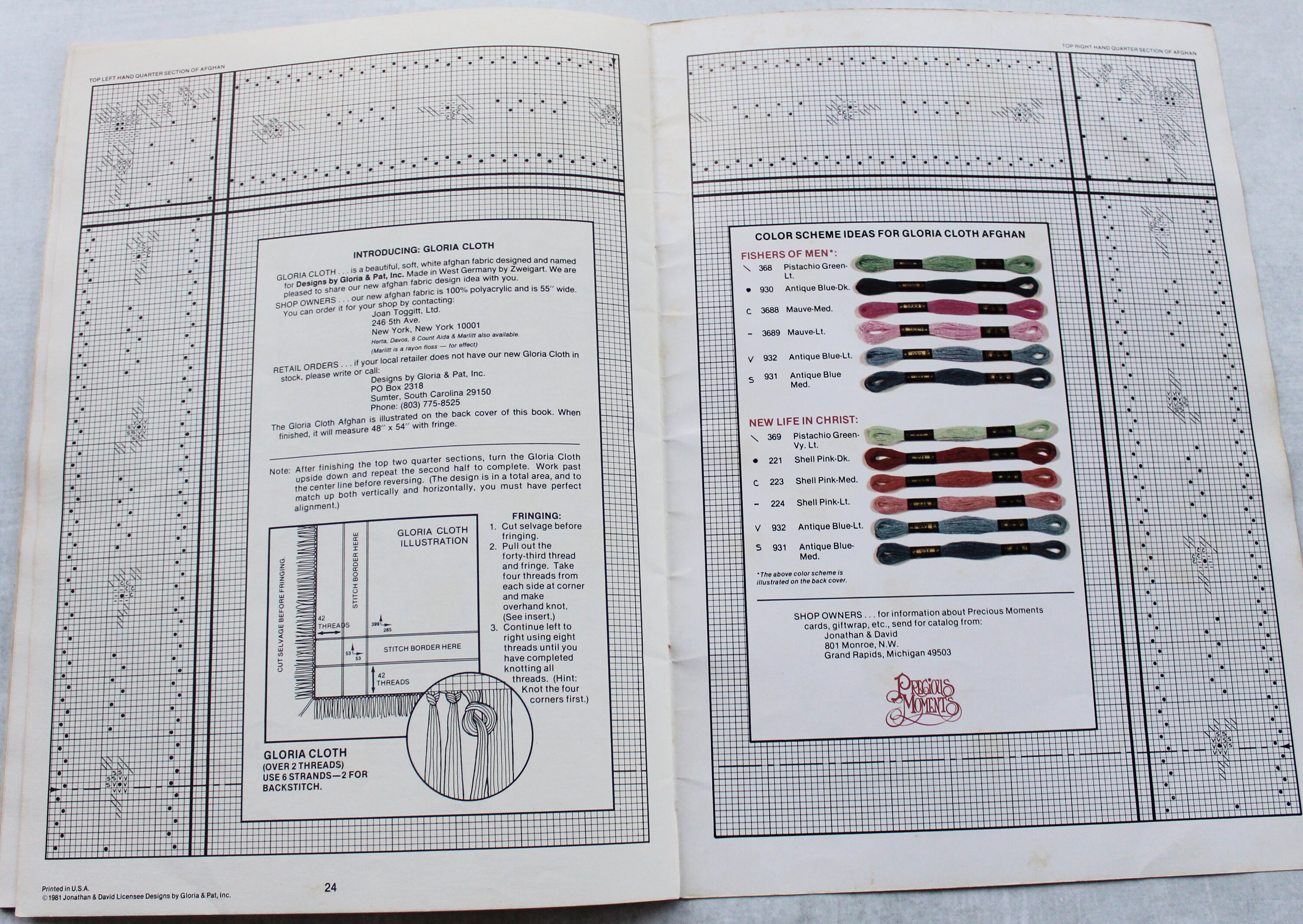 Counted Cross Stitch Pattern Book - Precious Moments - Sew in Love ...