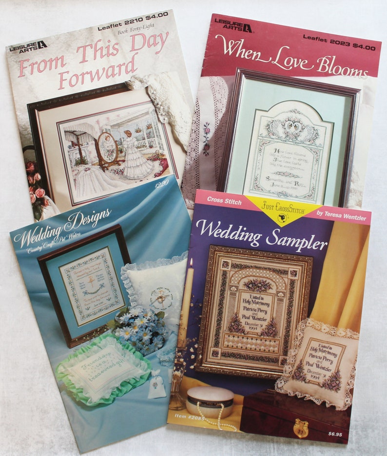 Counted Cross Stitch Patterns / Books / Leaflets Wedding Sampler ...