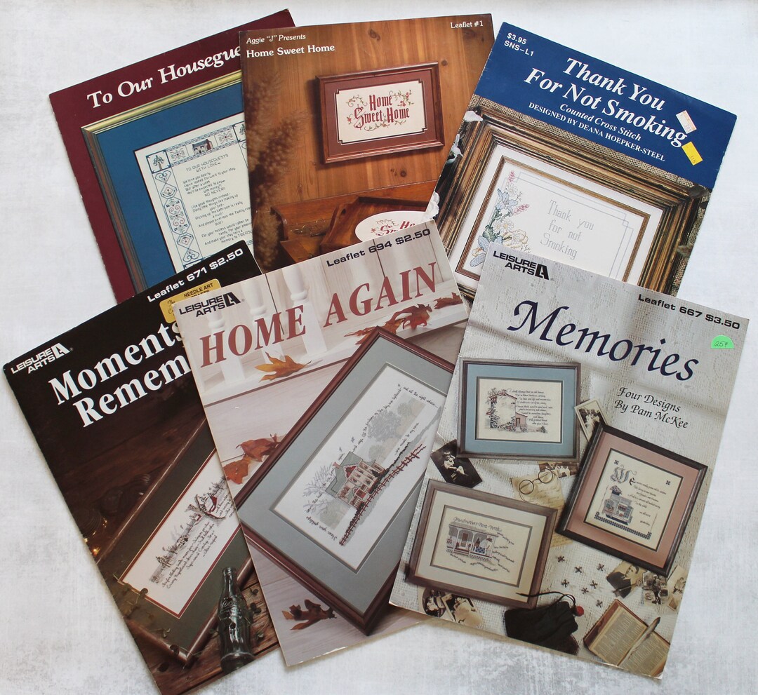 Counted Cross Stitch Patterns / Books / Leaflets Home Again - Etsy