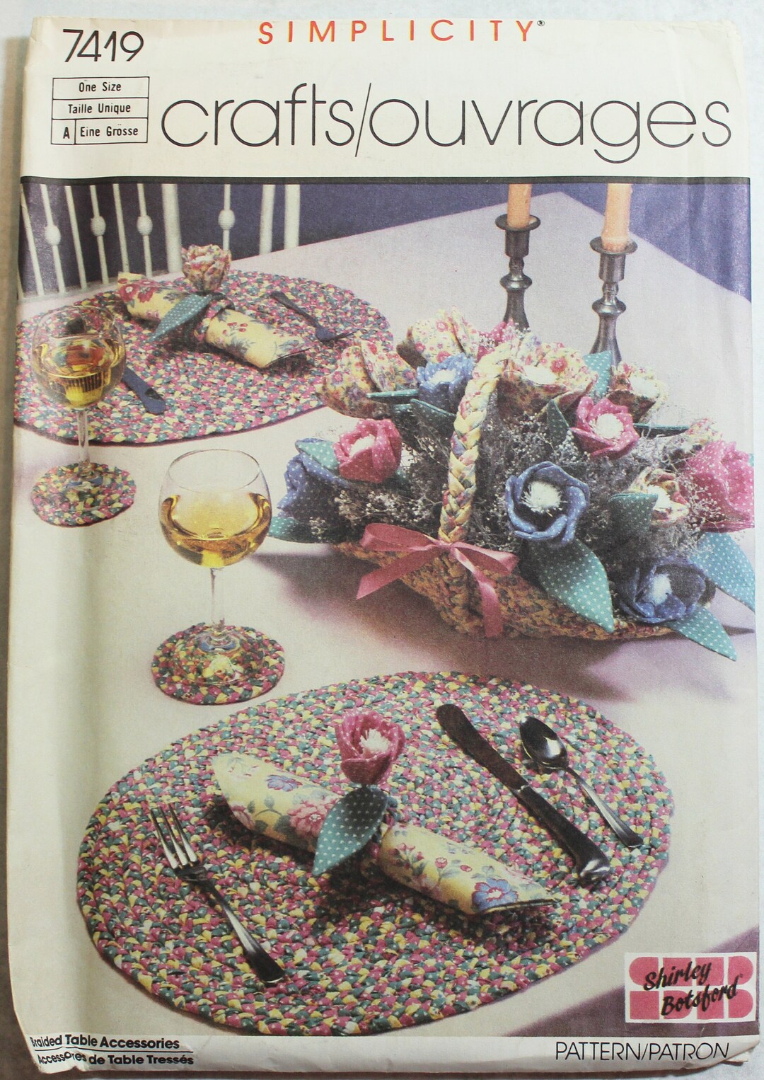 UNCUT Simplicity Craft Sewing Pattern - 7419 - ONE Size - Braided ...