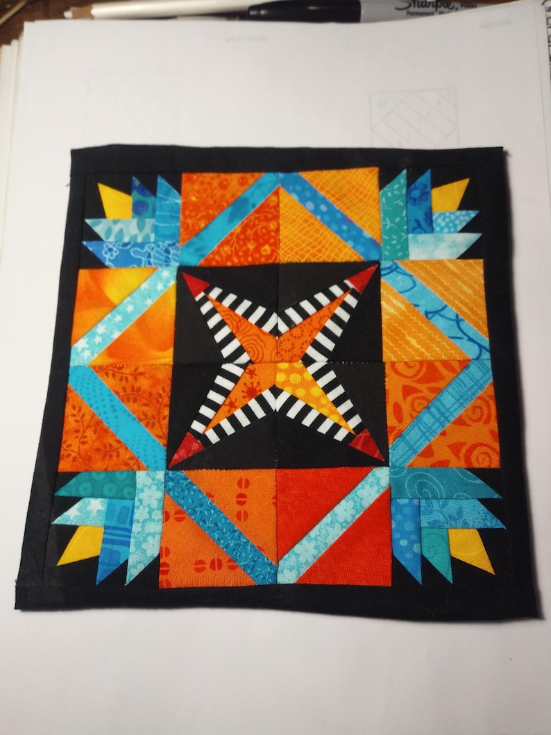 Sedona - Miniature Paper Piecing Quilt Pattern - Etsy