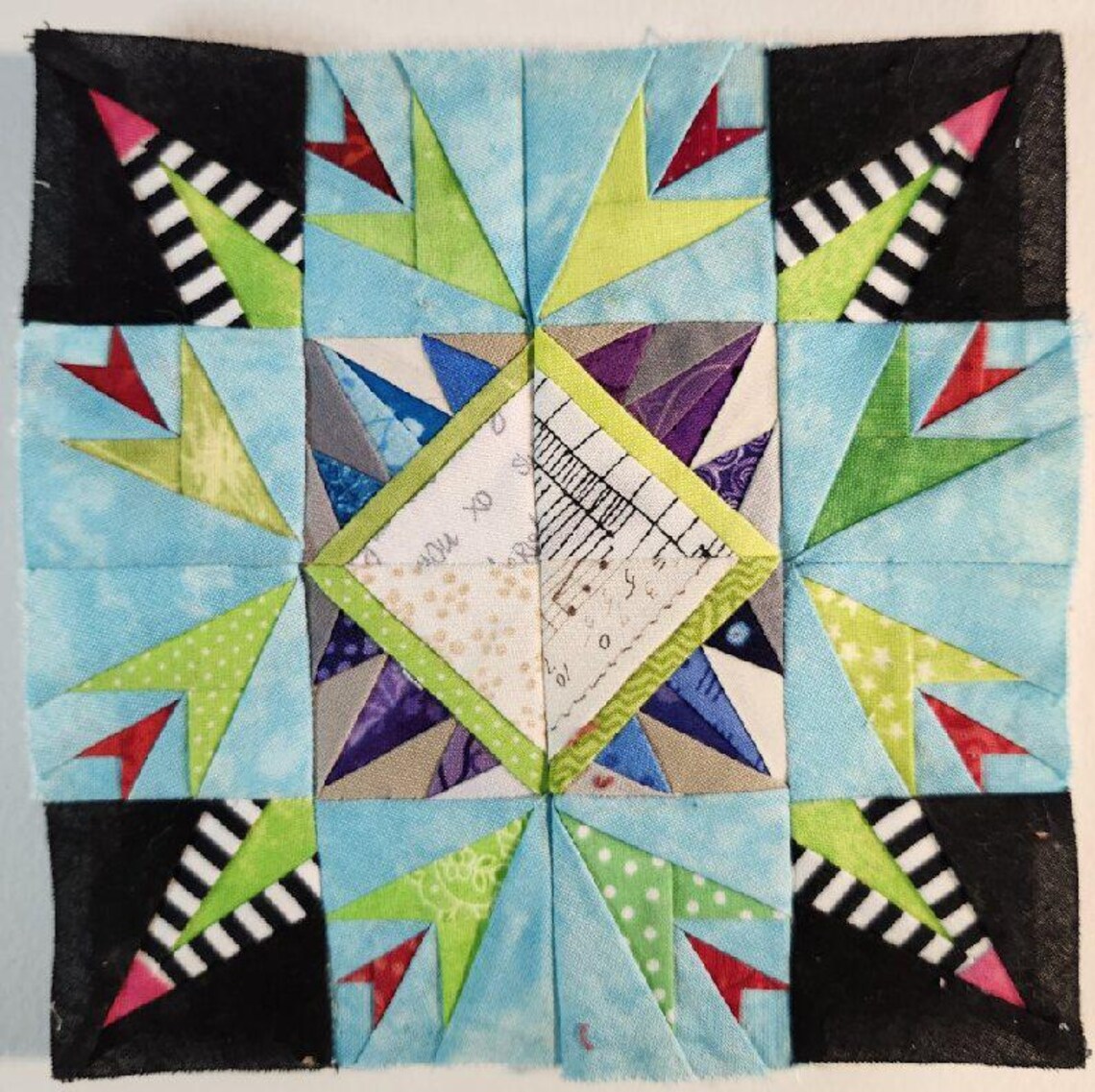 Miniature Quilt Block 1 for Paper Piecing - Etsy