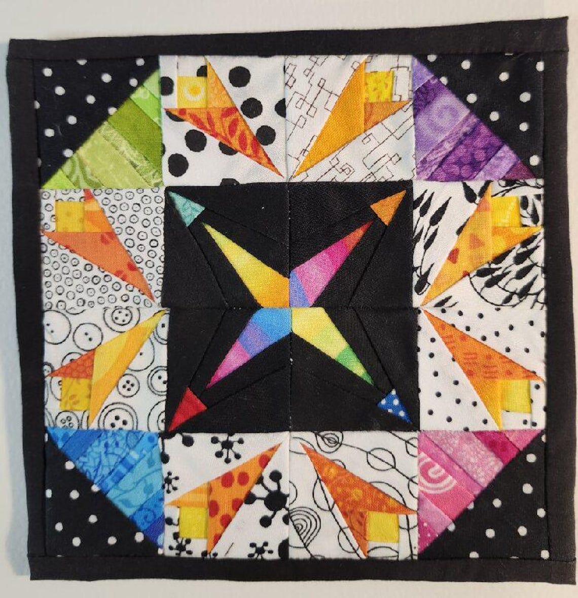 Miniature Quilt Block 1 for Paper Piecing - Etsy