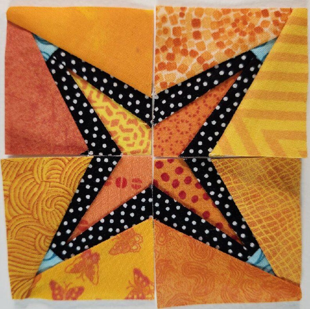 Miniature Quilt Block 1 for Paper Piecing - Etsy