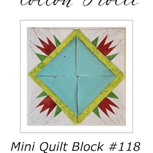 118 #miniature Quilt Block for Paper Piecing - Etsy