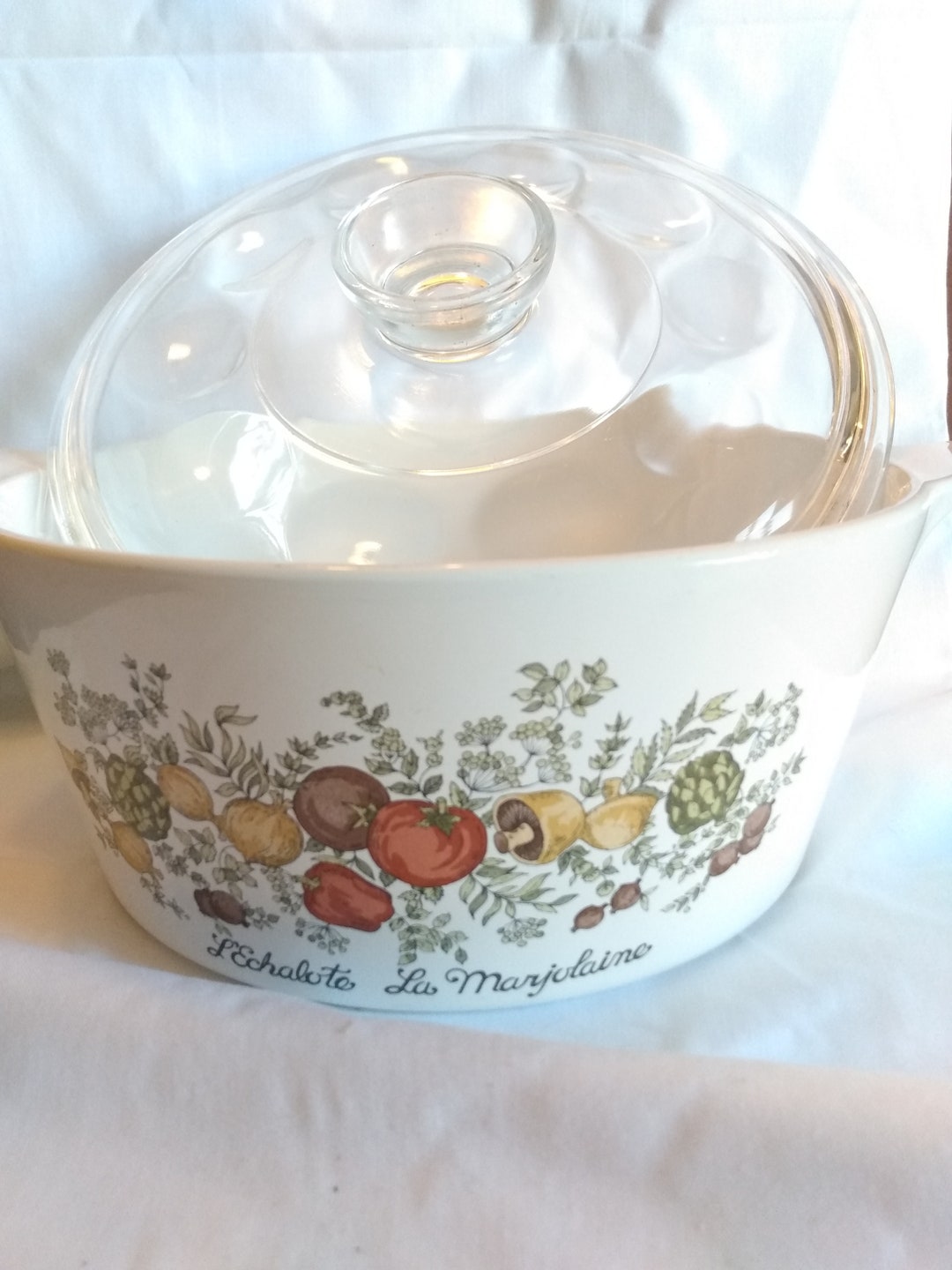 Covered Spice of Life Corning Ware B 2 1/2 B Buffet Server Dutch Oven ...