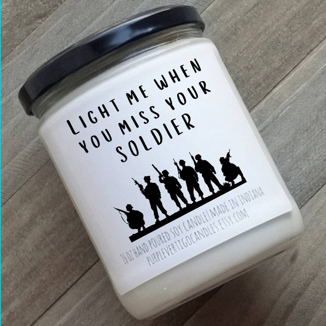 THE ORIGINAL Military Deployment Gift, Military Candle, Military Spouse ...
