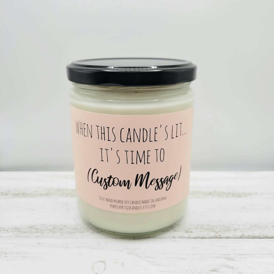 Design Your Own Candle Label, Custom Candle, Personalized Candle ...