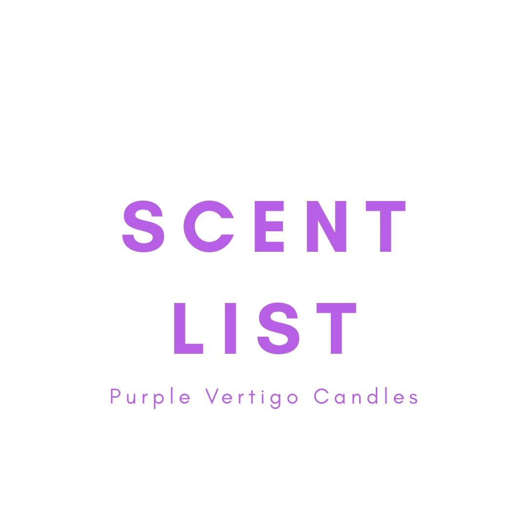 Purple Vertigo Scent List Do Not Purchase - Etsy
