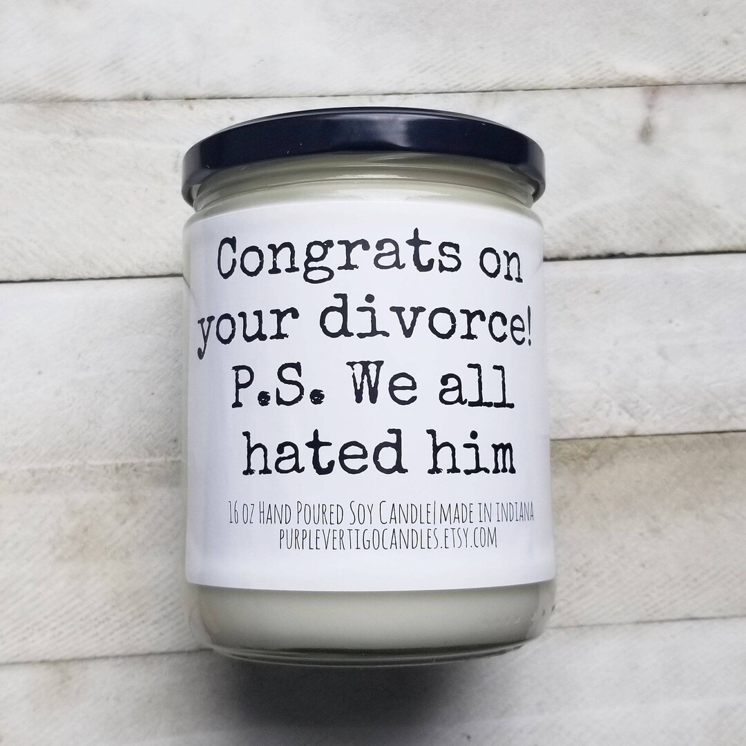 Divorce Candle, Divorce Gift, Funny Divorce, Divorcee - Etsy