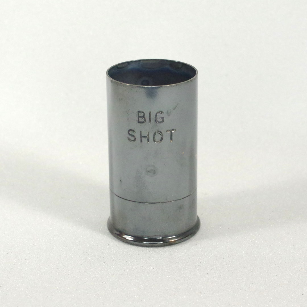 Vintage Shotgun Shell Jigger "big Shot" Silver Plated 3 Ounce Measure P ...