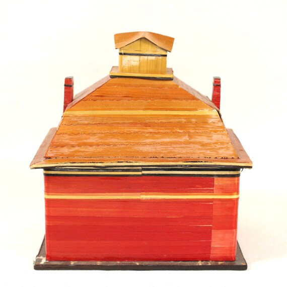 Vintage Meow Reo 1978 Wheat Straw House Keepsake Box … - Gem