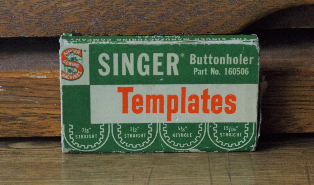 Singer Buttonholer Templates for Buttonholers 160506 Part No. - Etsy
