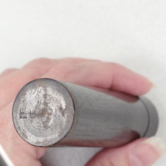 Antique Edwardian Hatpin Case Ebony and Sterling Silv… - Gem