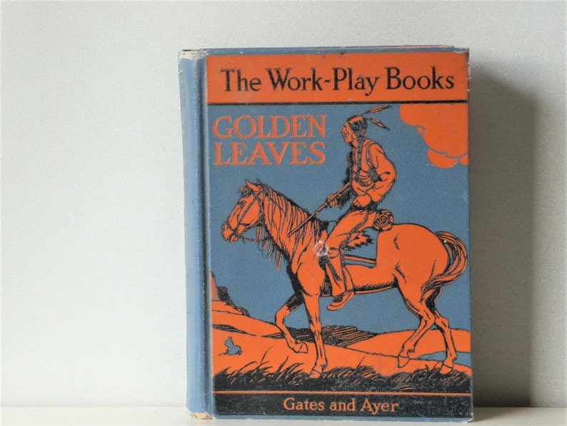 Vintage School Textbook the Work-play Books Golden Leaves - Etsy