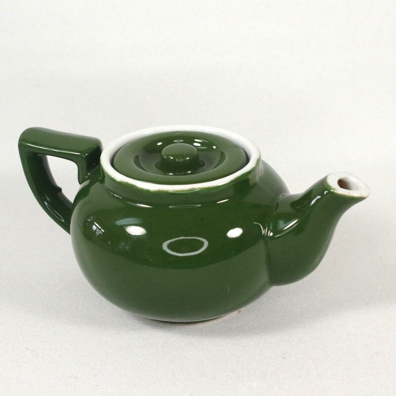 Green Teapot - Etsy