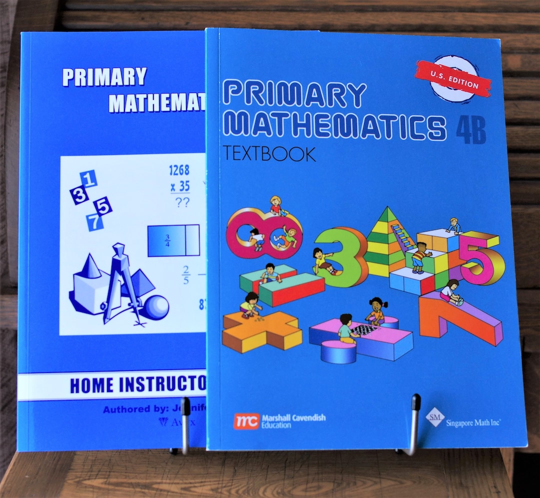 Set of 2 Singapore Math Books - Primary Mathematics 4B US Edition ...