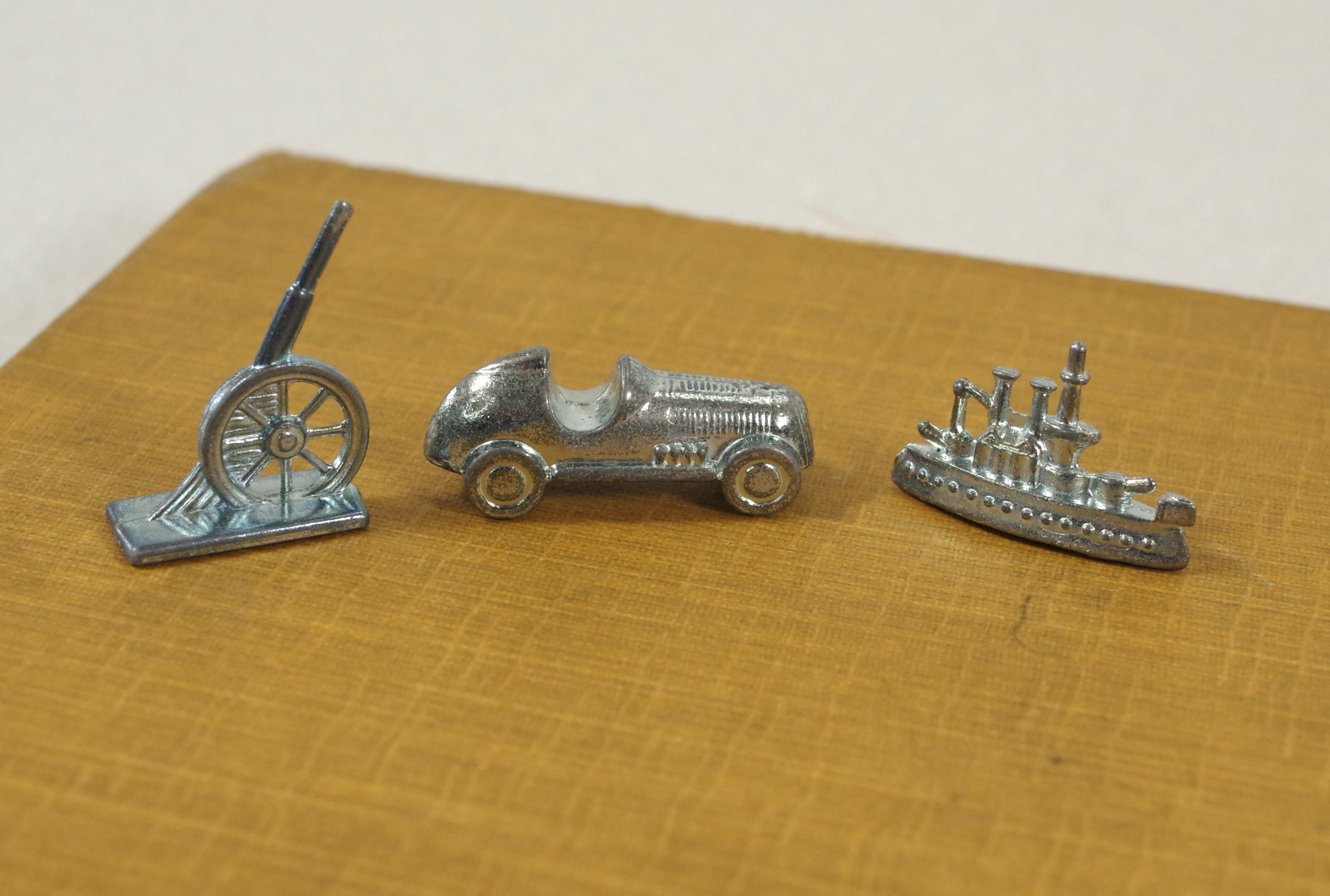Vintage Monopoly Pewter Tokens, Metal Monopoly Figurine Game Pieces ...
