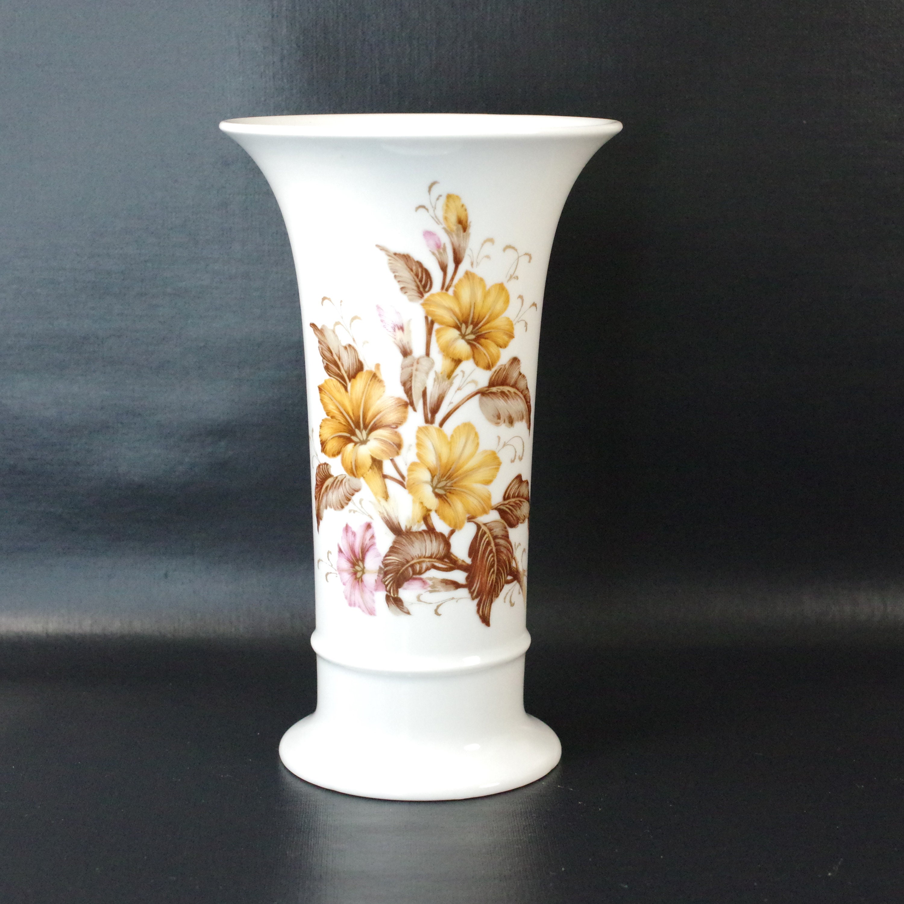 Kaiser West German Porcelain Floral Vase Arlette Pattern - Etsy
