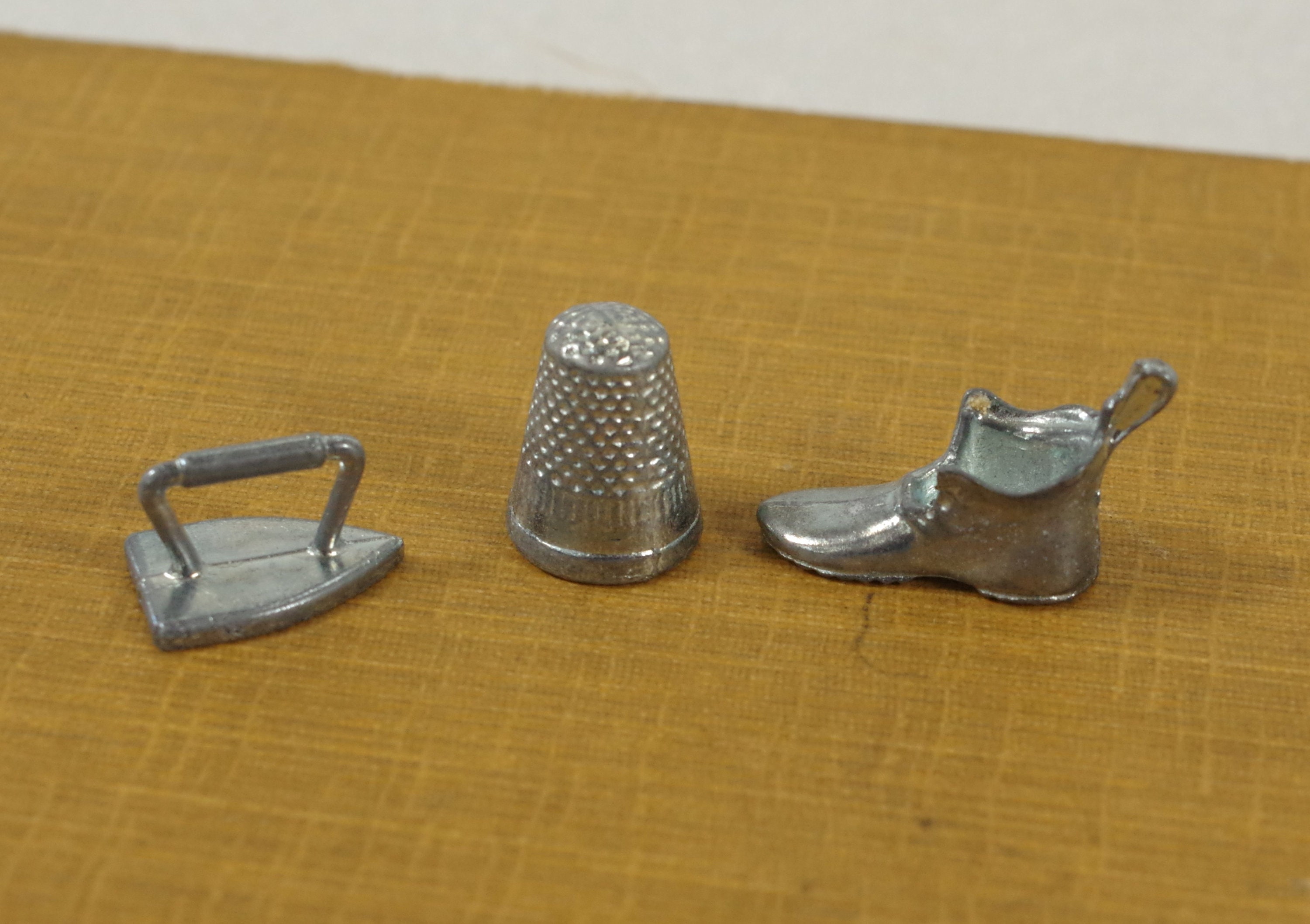 Vintage Monopoly Pewter Tokens, Metal Monopoly Figurine Game Pieces ...